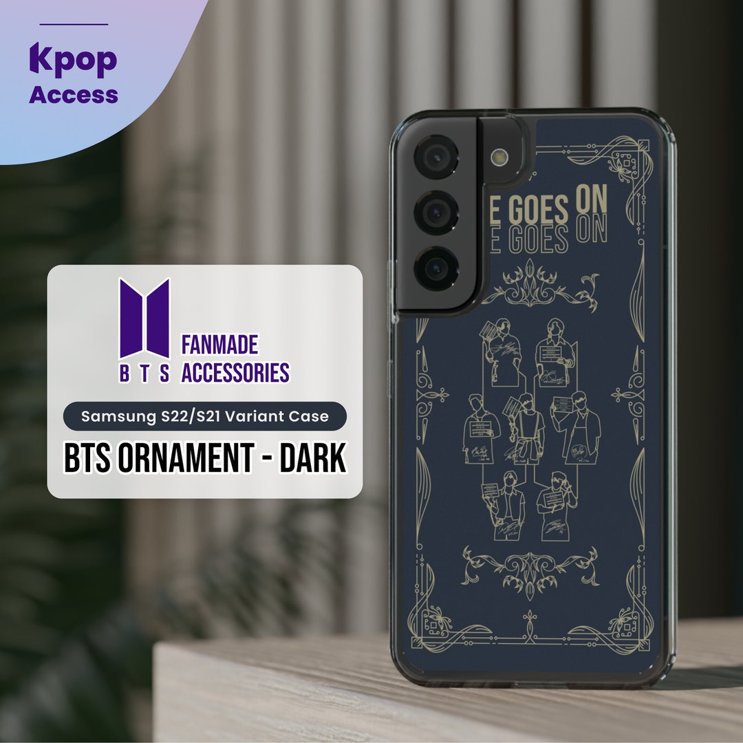 Samsung Clear Cases BTS Ornament Dark : Fanmade Merch Gift for Kpop ...