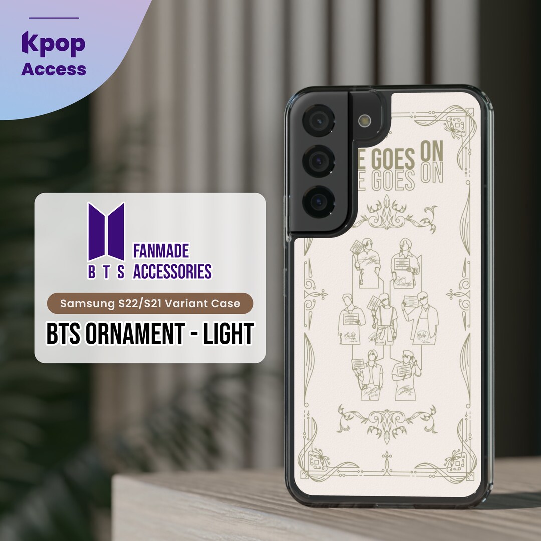 Samsung Clear Cases BTS Ornament Light : Fanmade Merch Gift for Kpop ...