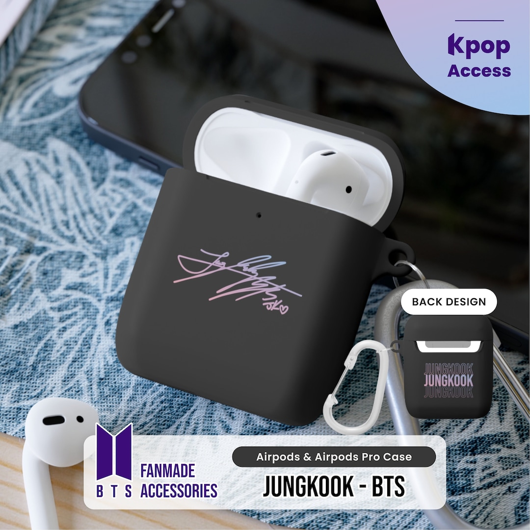 Jungkook BTS Airpods Case: Fanmade Kpop Army Merch - Etsy