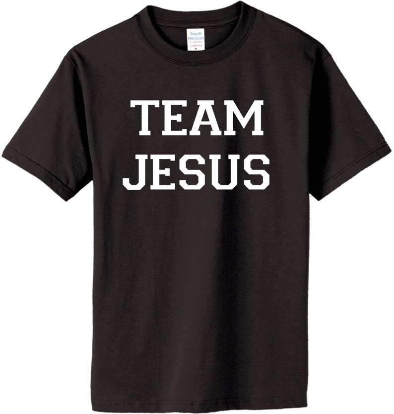 Team Jesus on Adult & Youth Cotton T-shirt 589 - Etsy