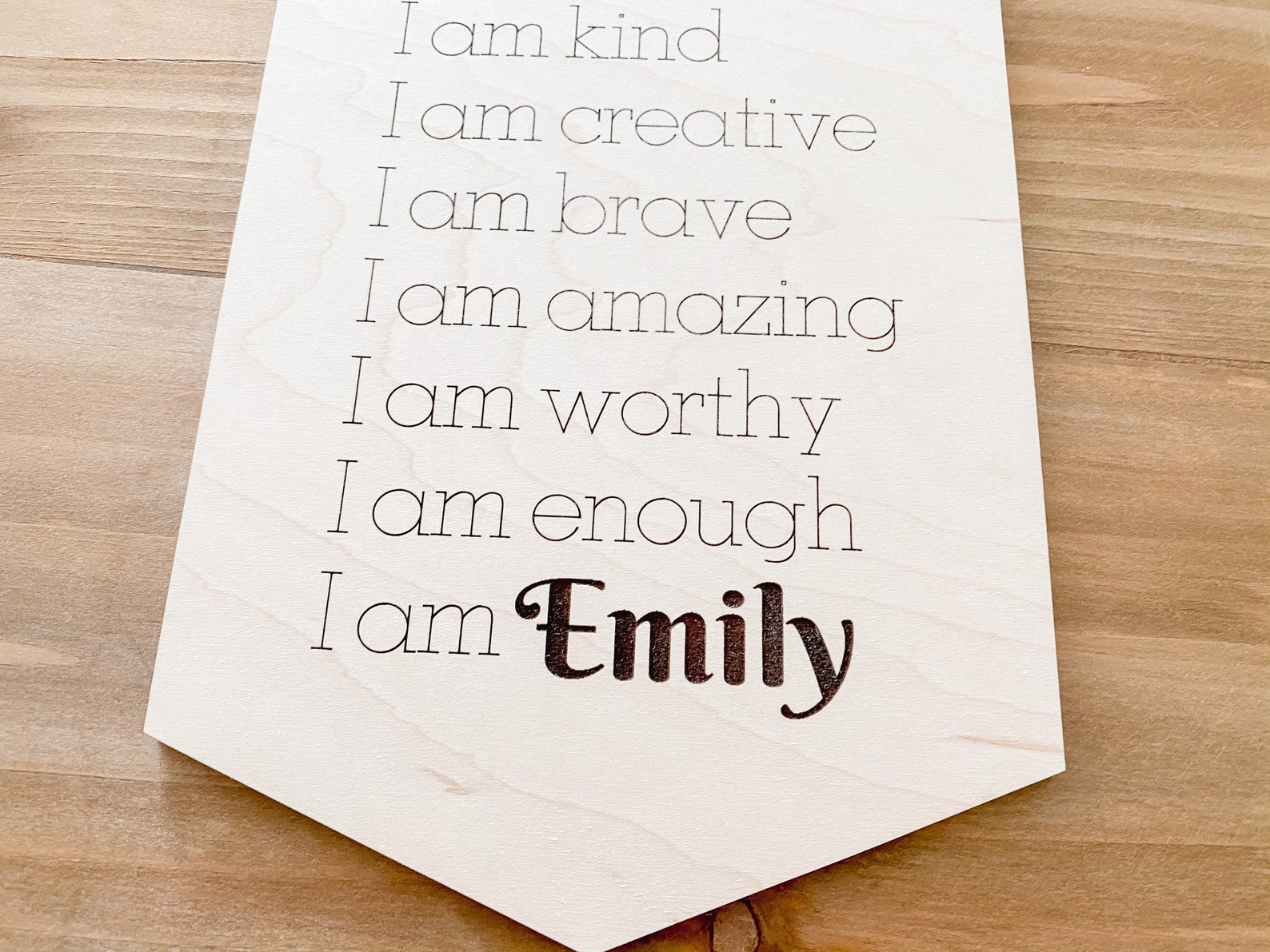 Affirmation Wall Sign I Am Sign Positive Affirmation Sign - Etsy