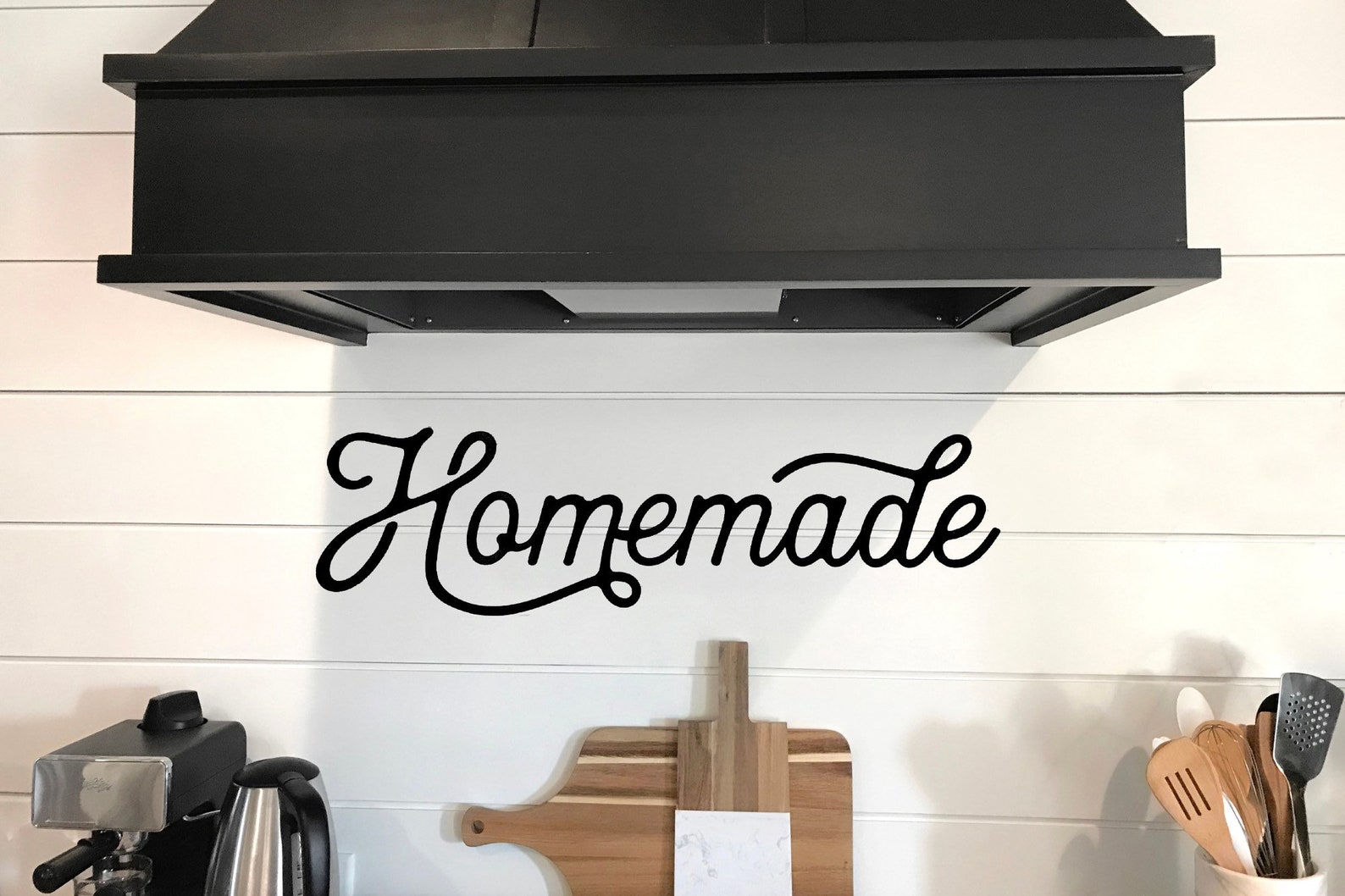 Homemade Word Cutout Kitchen Decor Kitchen Wall Art Modern | Etsy