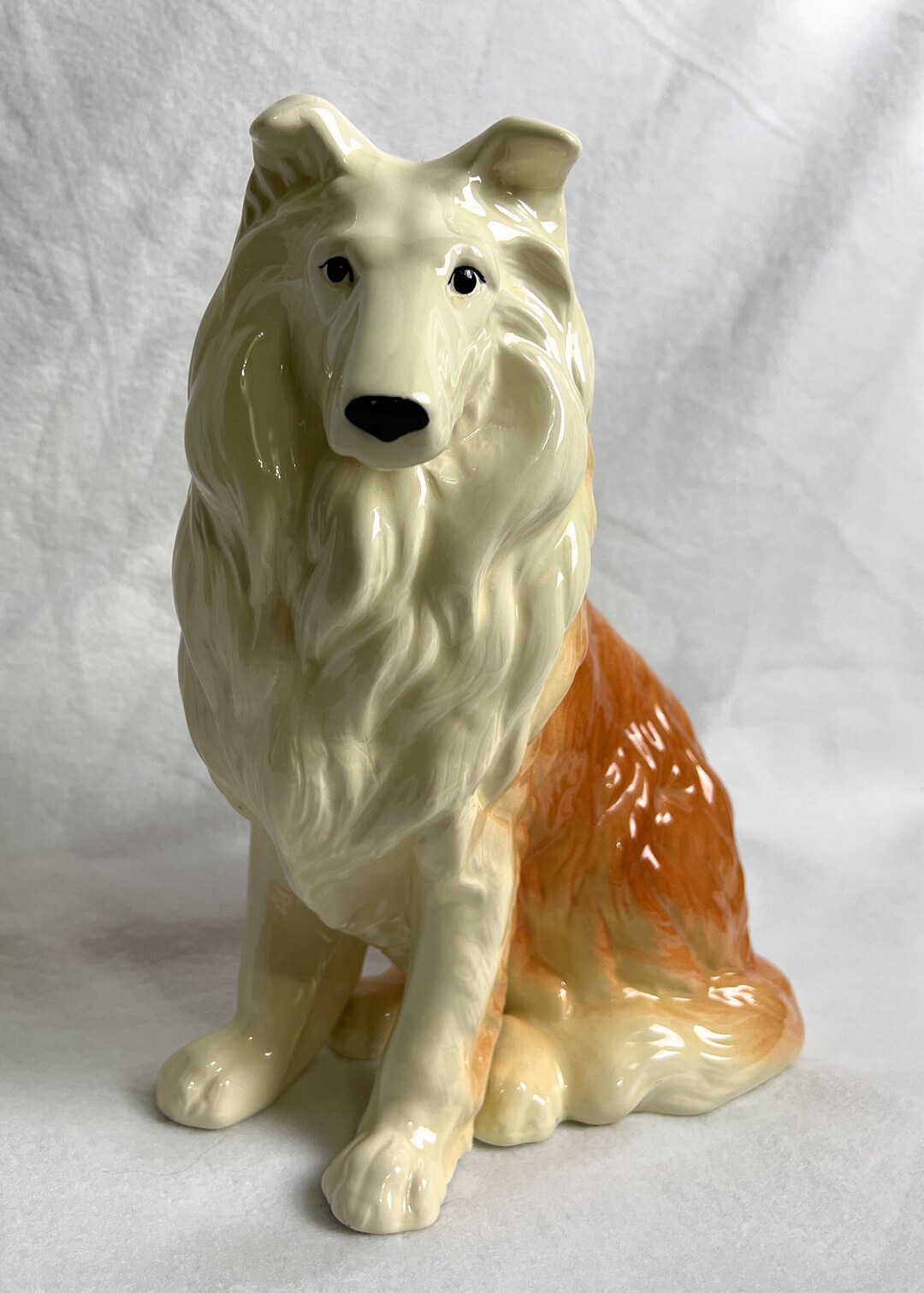 Vintage Collie Ceramic Statue - Stands Approx. 11" Tall - Ceramic ...