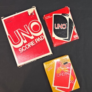Vintage Uno. Uno Score Pads, and Uno ONO99 Lot - Uno I Complete, ONO99 ...