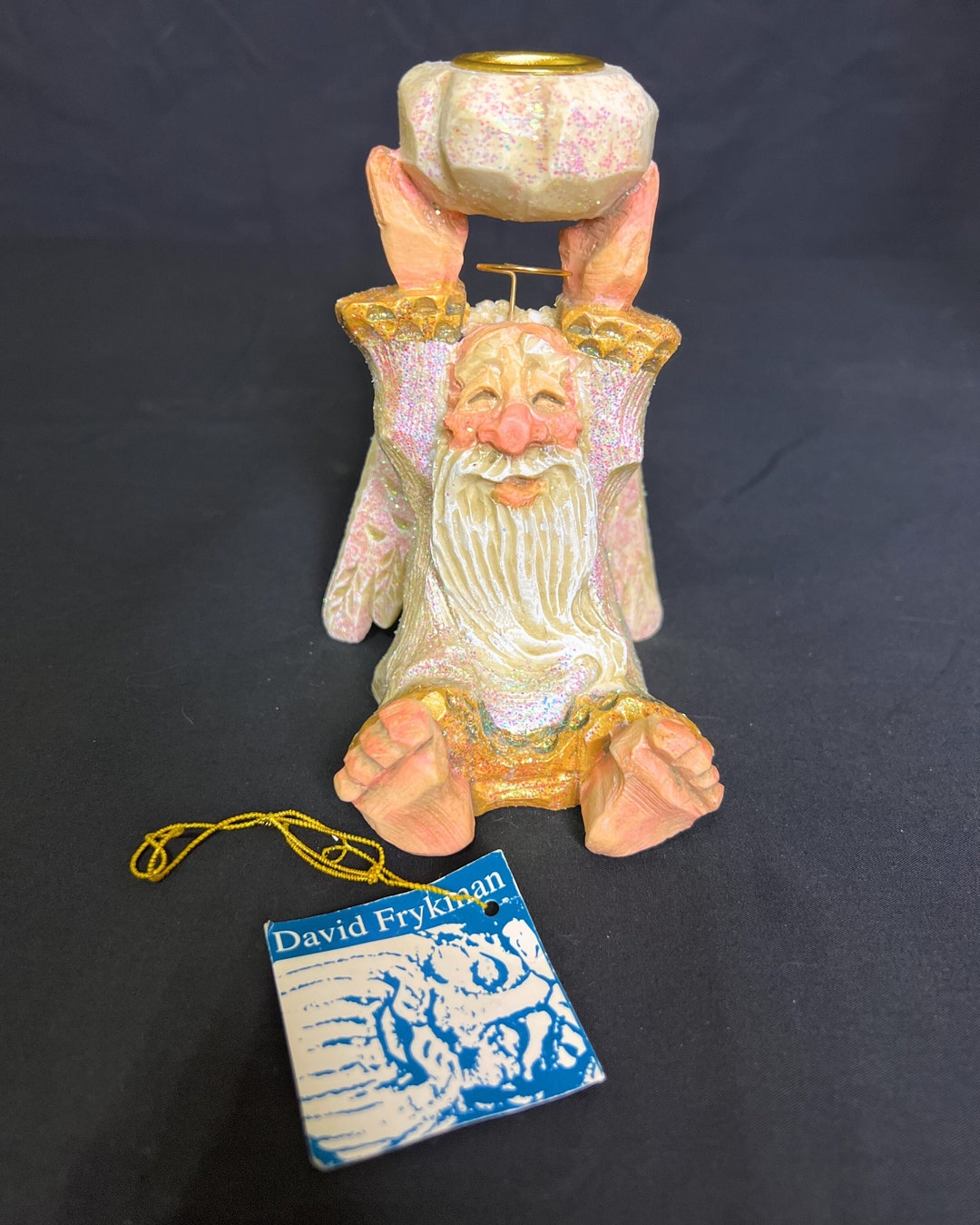 David Frykman Oldest Angel Figurine Candle Holder 5.5" 1996 All That ...