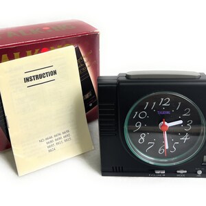 Analog and Digital Talking Desk Clock in Original Box Tested and Works ...