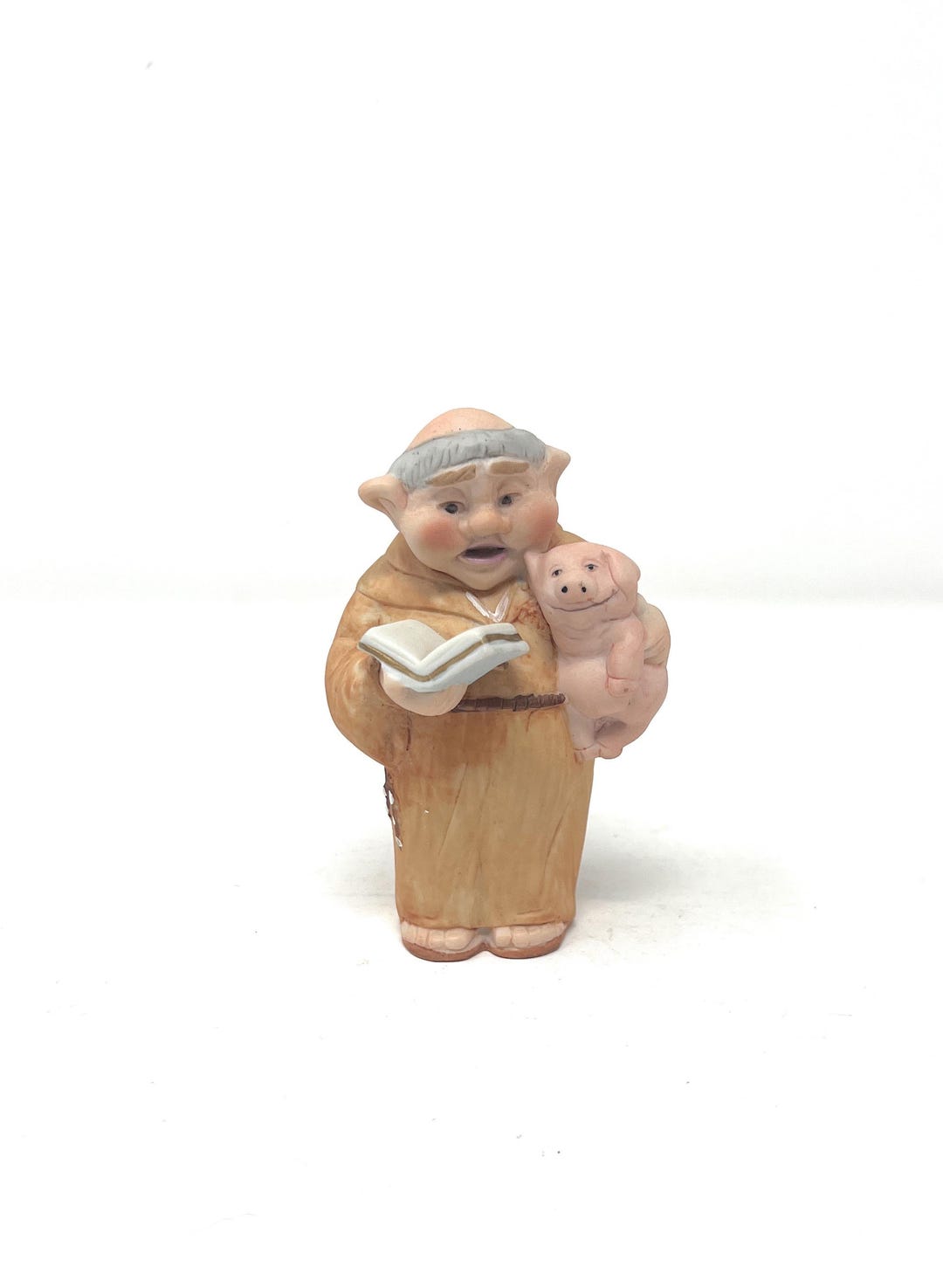 Winterlore Fantasy Friar Harey Bacon - Pig - Hand Painted Porcelain - Etsy