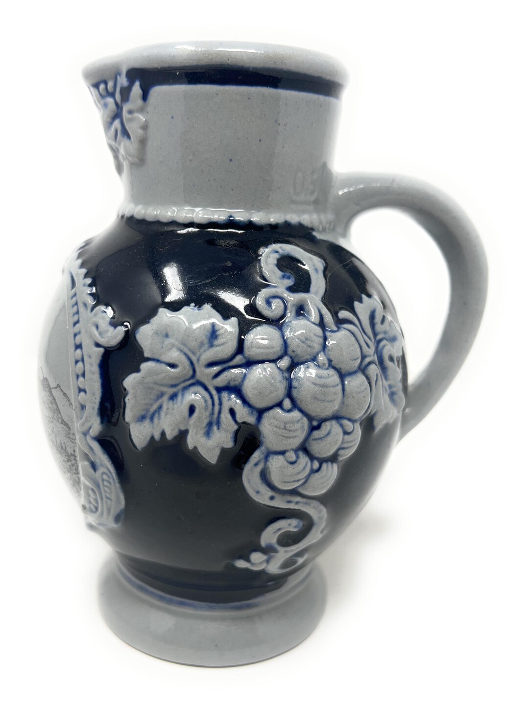 Western Germany Handarbeit Pottery Wine Jug Mosselle - Neuschwanstein ...