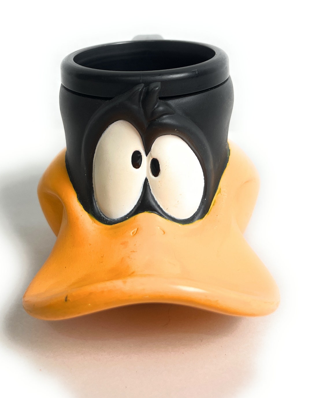 Vintage Daffy Duck Plastic Face Mug Small Paint Chip on Beak - Etsy