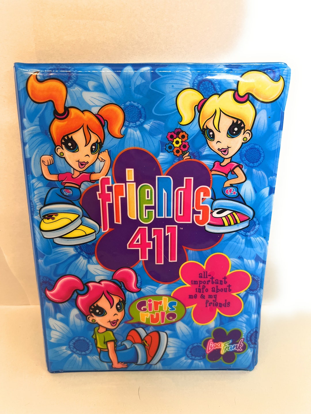 Vintage Lisa Frank Friends 411 Notebook Cover - Girls Rule - Etsy