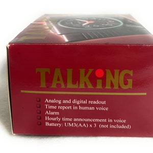 Analog and Digital Talking Desk Clock in Original Box Tested and Works ...