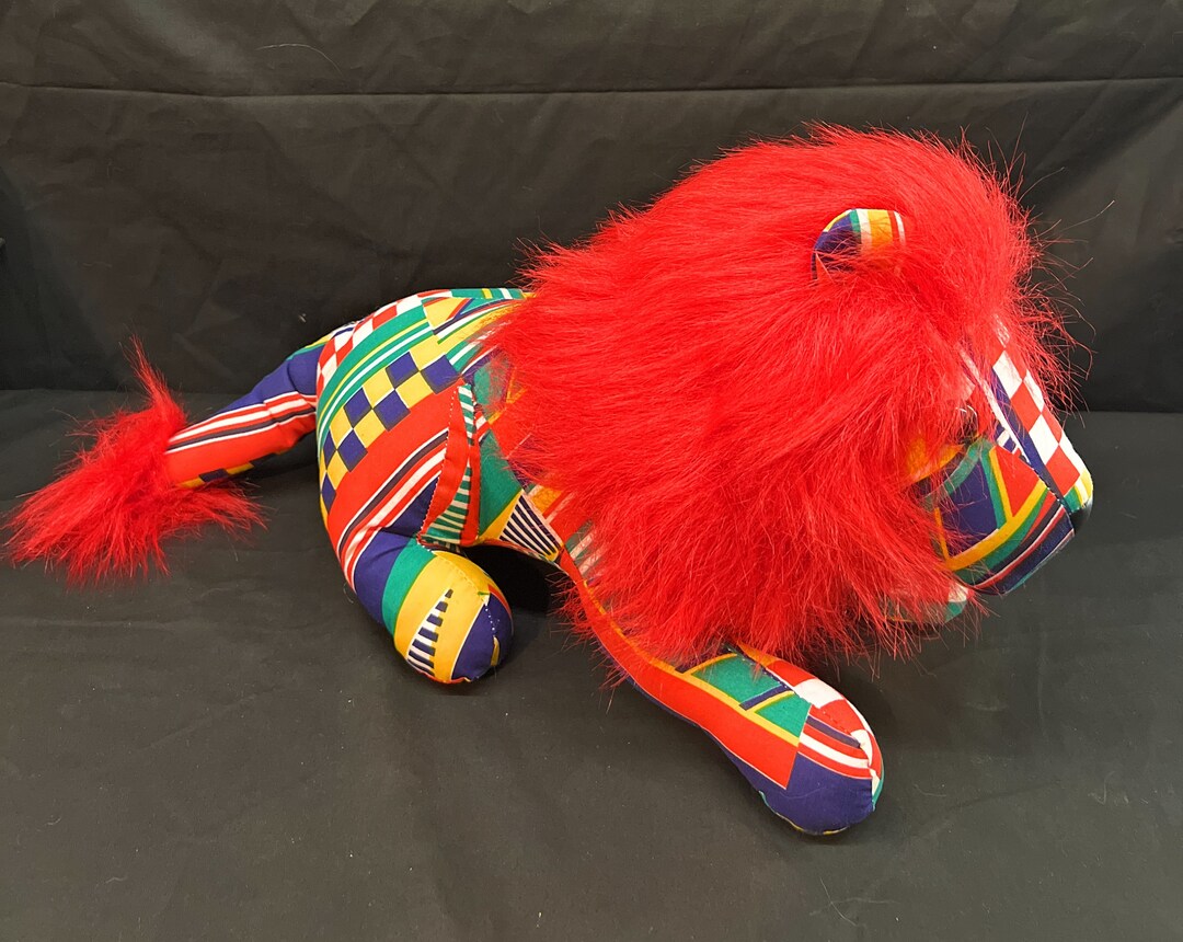 Vintage Sugar Loaf Lion Plushie Stuffed Animal Multi Color With Tag - Etsy