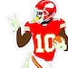 Tyreek Hill "peace Out" Sticker - Etsy