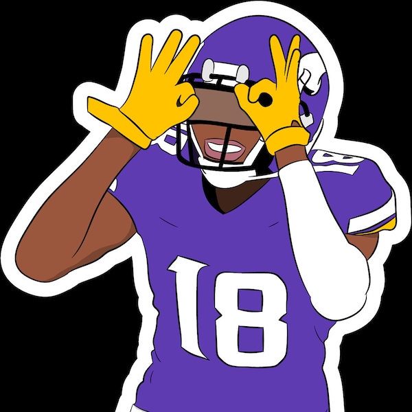 Justin Jefferson Cake Topper - Etsy