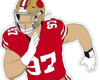 Nick Bosa Sticker | Etsy