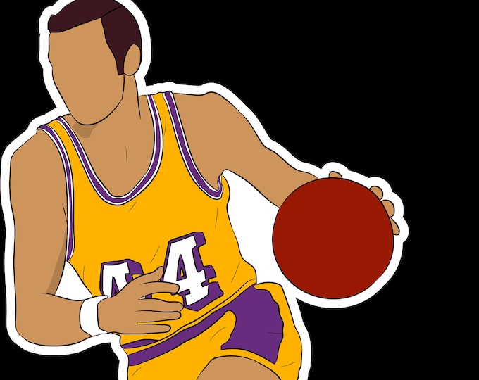 Jerry West "the Logo" Sticker - Etsy