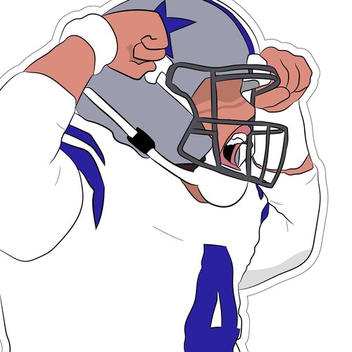 Dak Prescott Flexcott Sticker Etsy