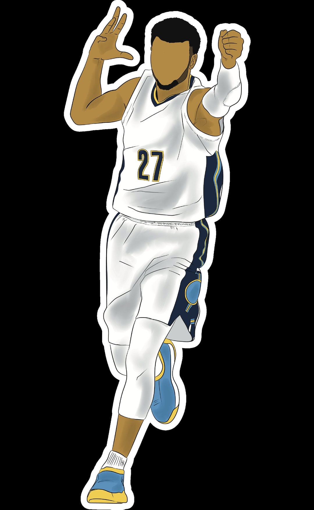 Jamal Murray "blue Arrow" Sticker - Etsy
