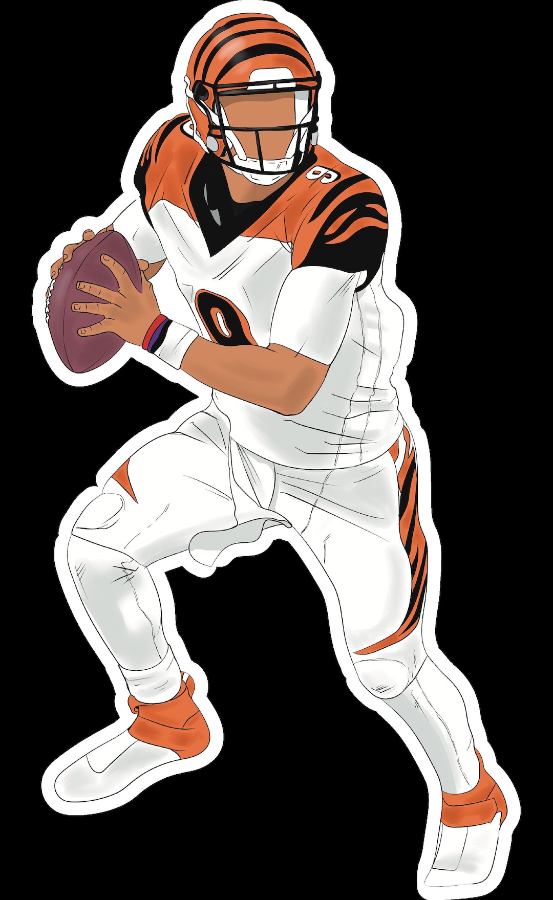 Joe Burrow "tiger King" Sticker - Etsy