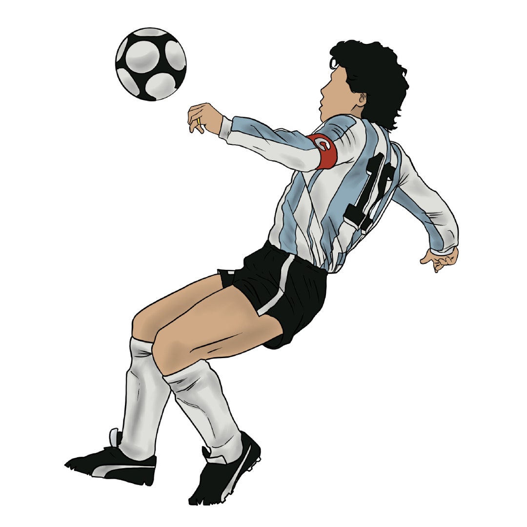 Diego Maradona "golden Boy" Sticker - Etsy