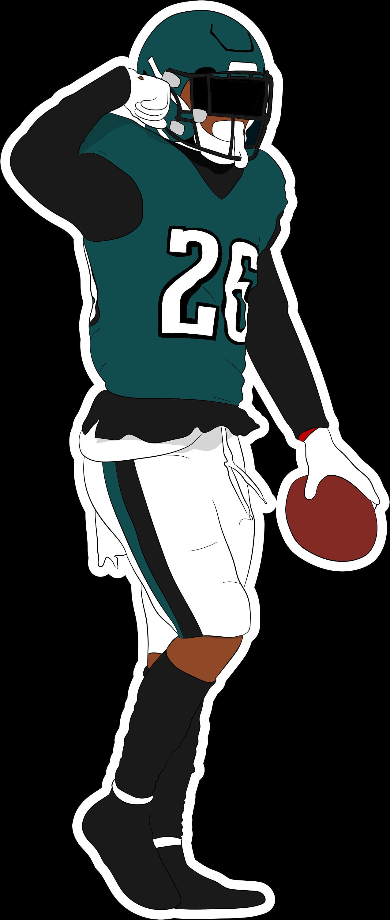 Miles Sanders "boobie Miles" Sticker - Etsy