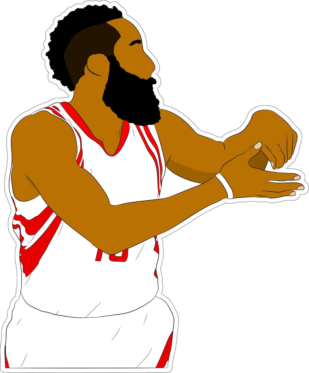 James Harden "the Beard" Sticker - Etsy