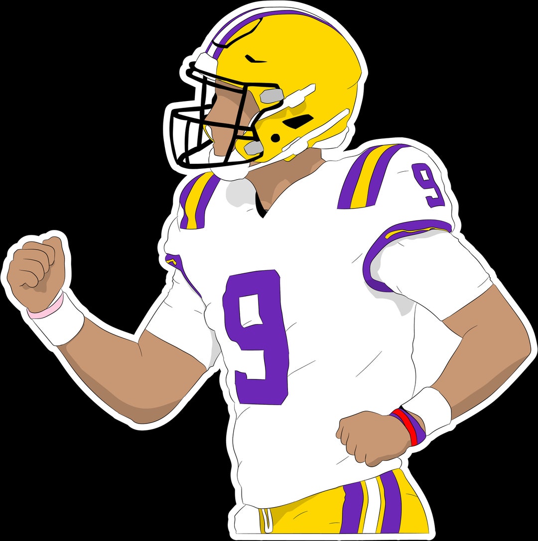 Joe Burrow - Bayou Joe Sticker - Etsy