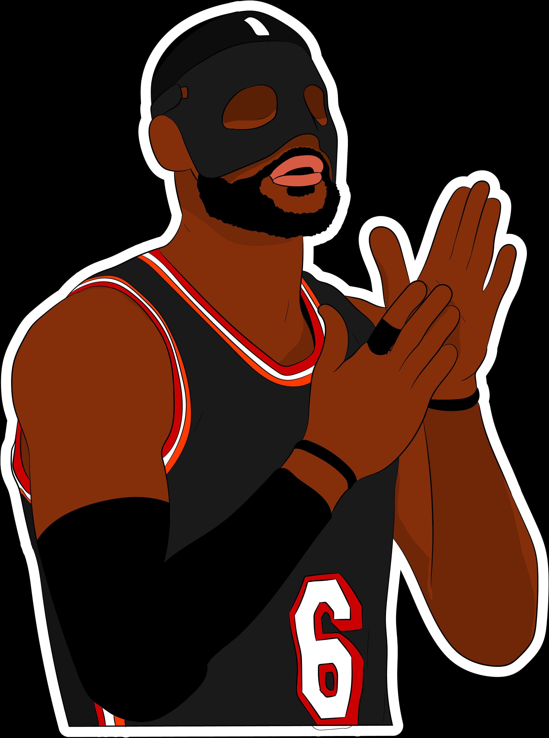 Lebron James evil Bron Sticker - Etsy
