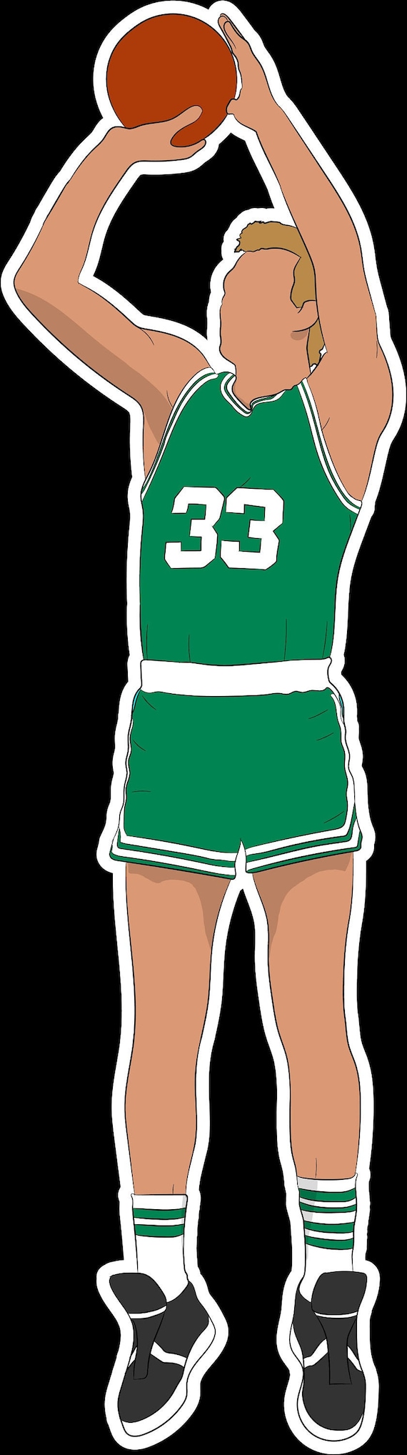 Larry Bird Larry Legend Pegatina | Etsy