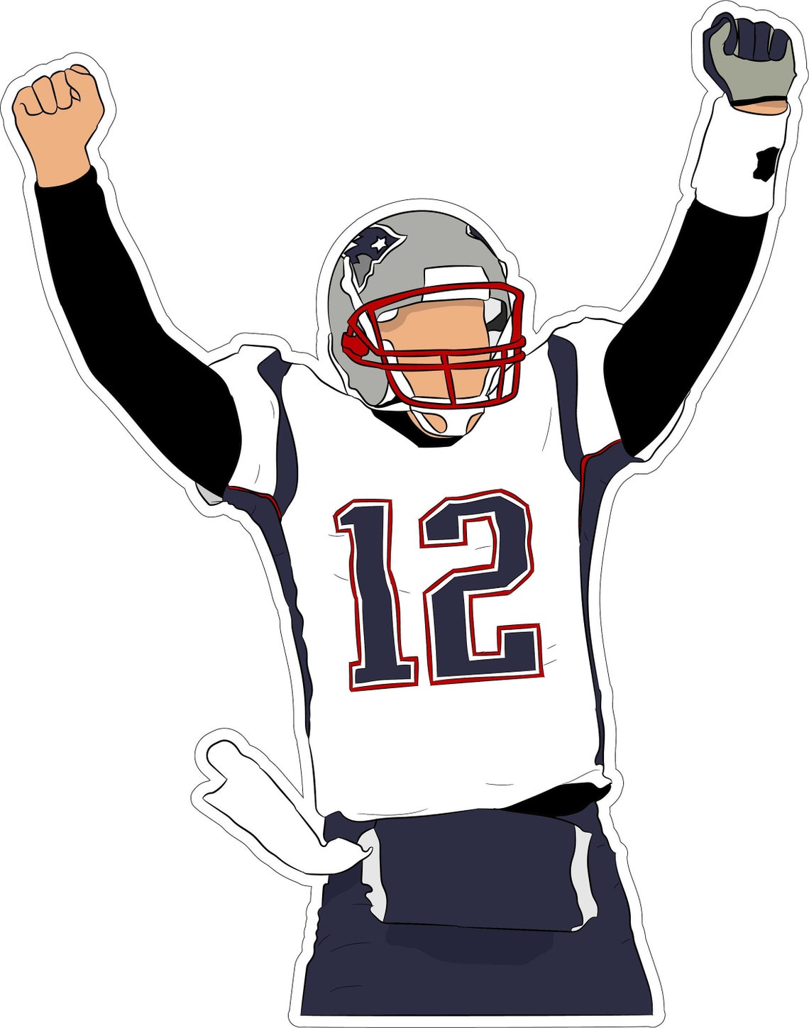 Tom Brady "champ" Sticker - Etsy