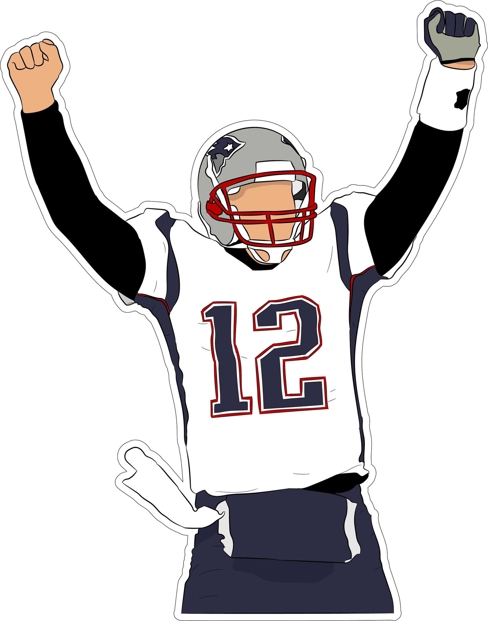 Tom Brady "champ" Sticker - Etsy