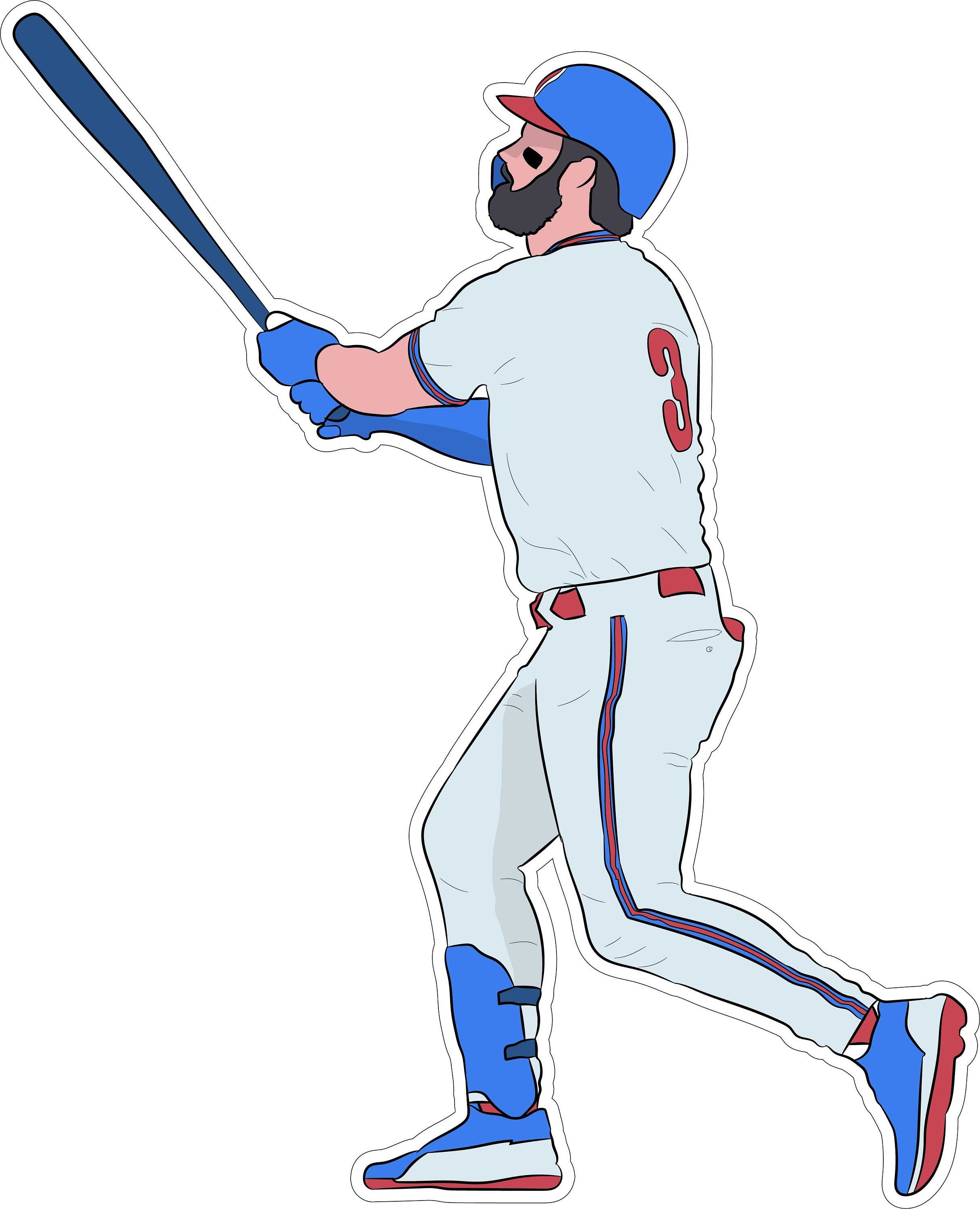 Bryce Harper bam Bam Sticker - Etsy
