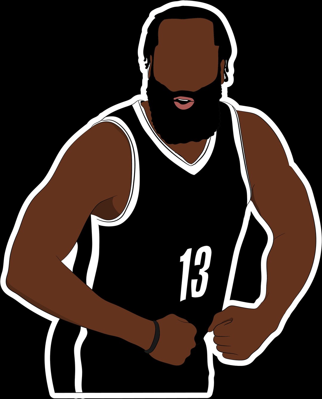 James Harden "flex" Sticker - Etsy