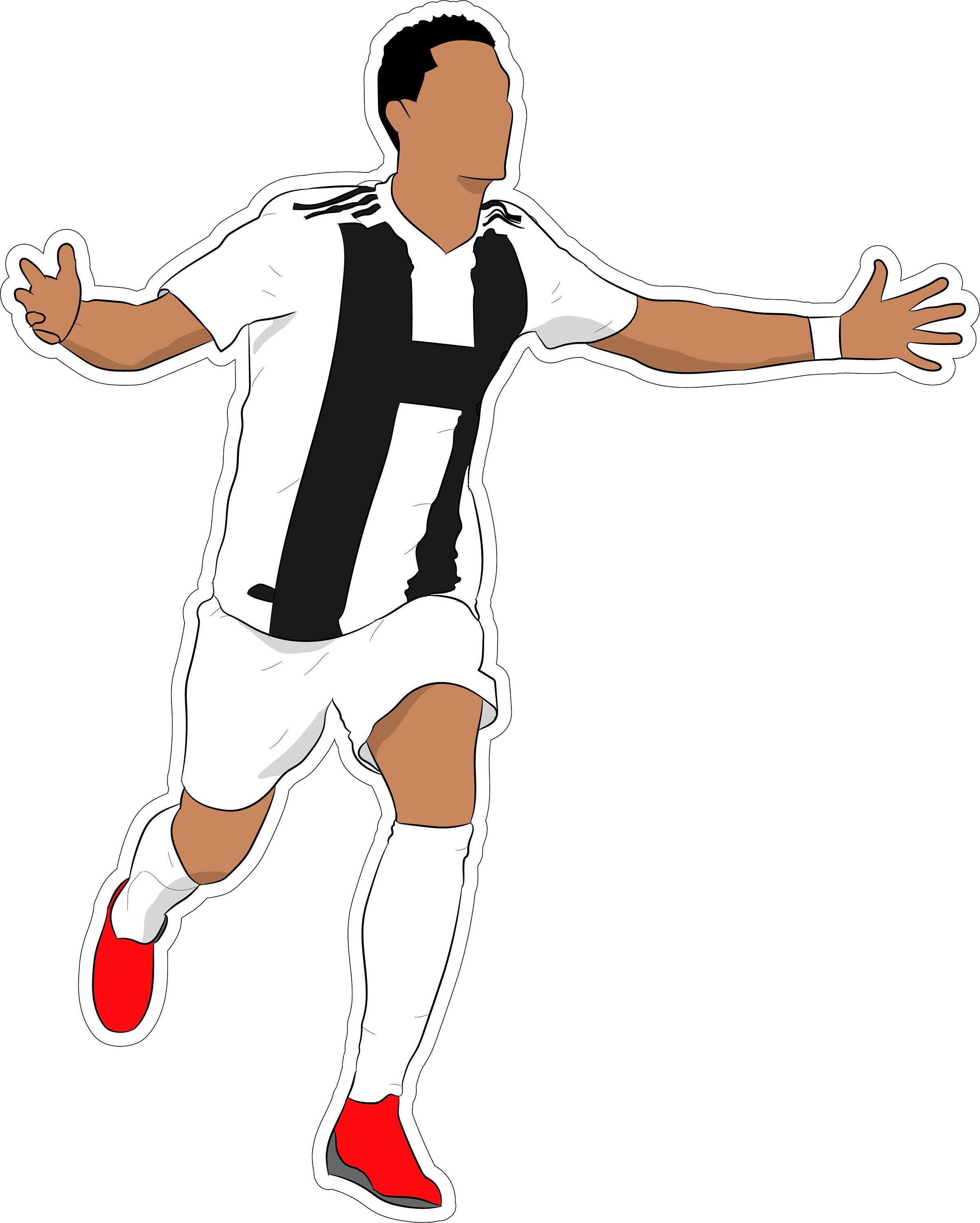 Cristiano Ronaldo "CR7" Pegatina - Etsy México