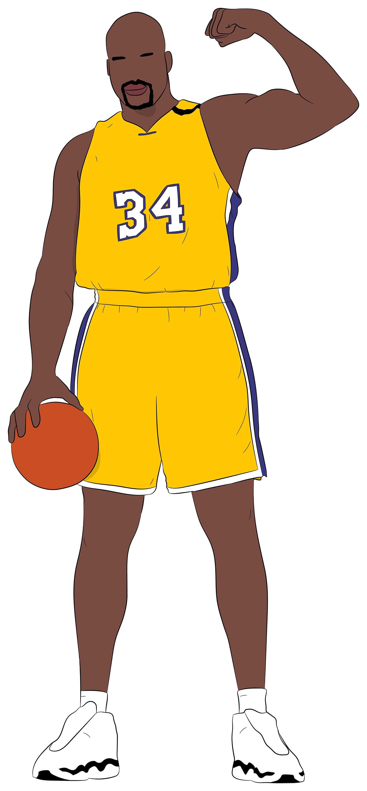 Shaquille O'neal "shaq" Sticker - Etsy