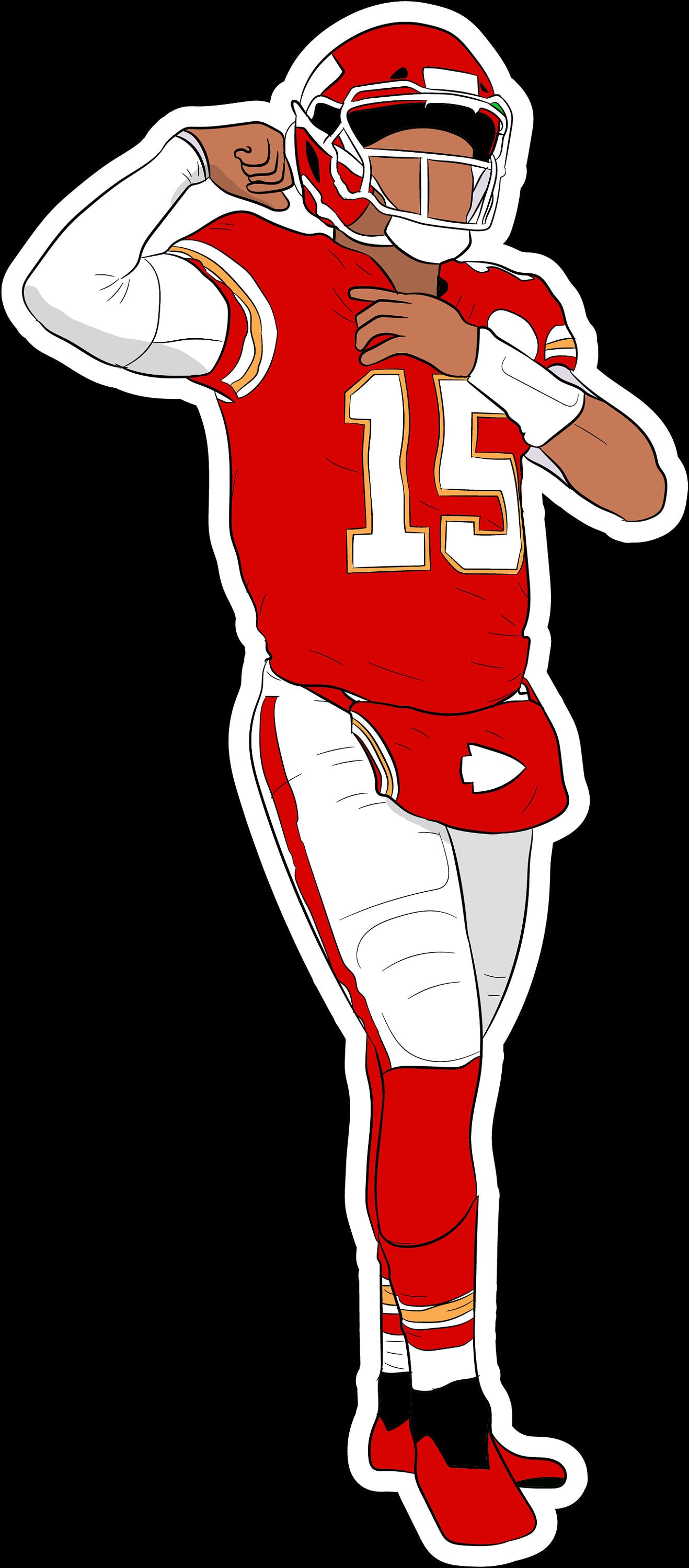 Patrick Mahomes Showtime Sticker | Etsy