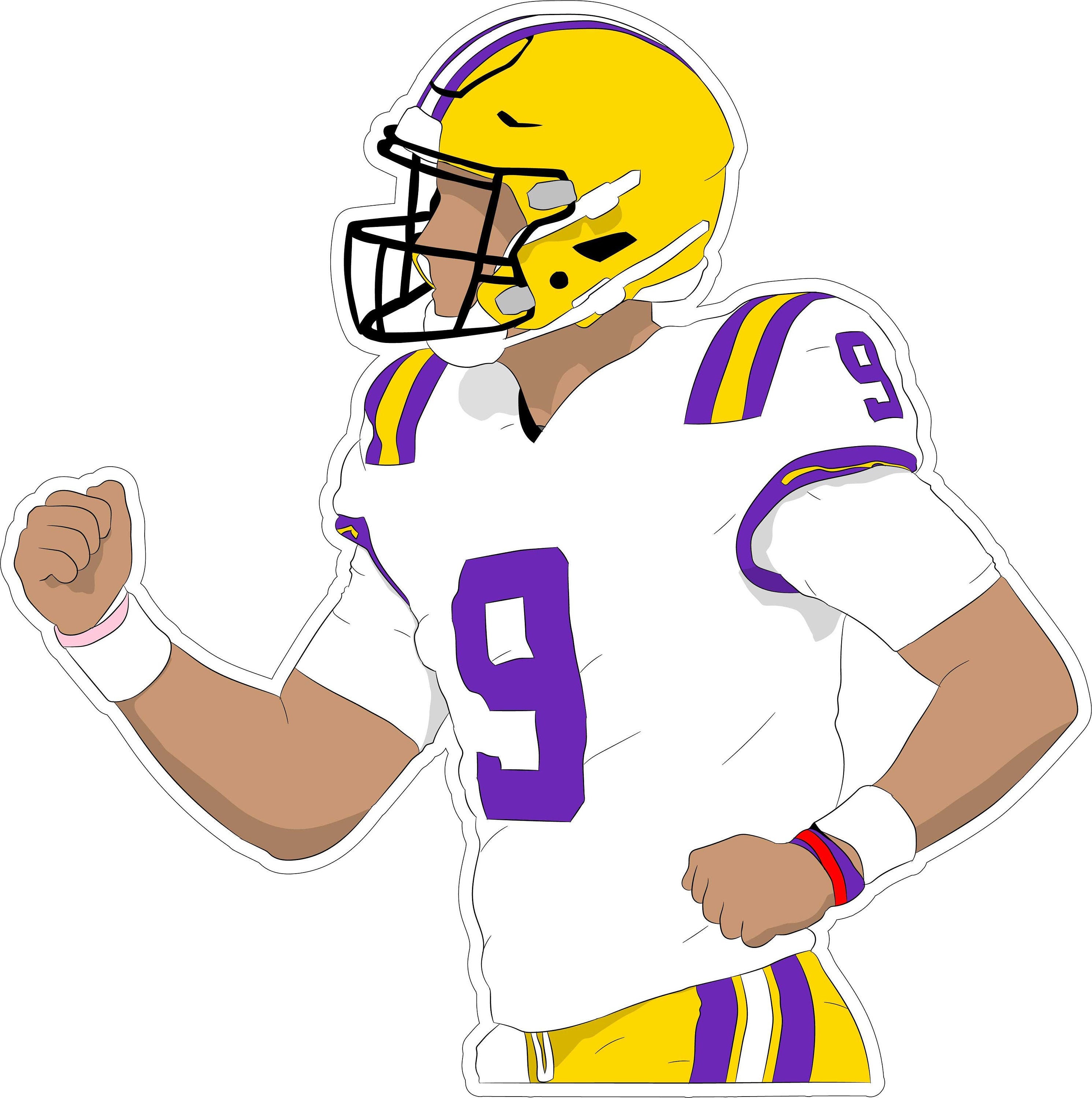 Joe Burrow "bayou Joe" Sticker - Etsy