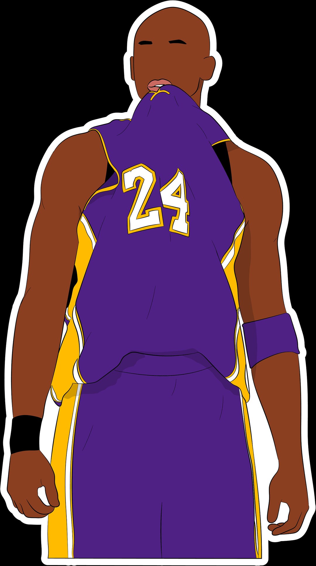Kobe Bryant "snake Bite" Sticker - Etsy