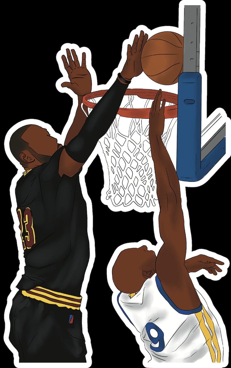 Lebron James the Block Sticker | Etsy