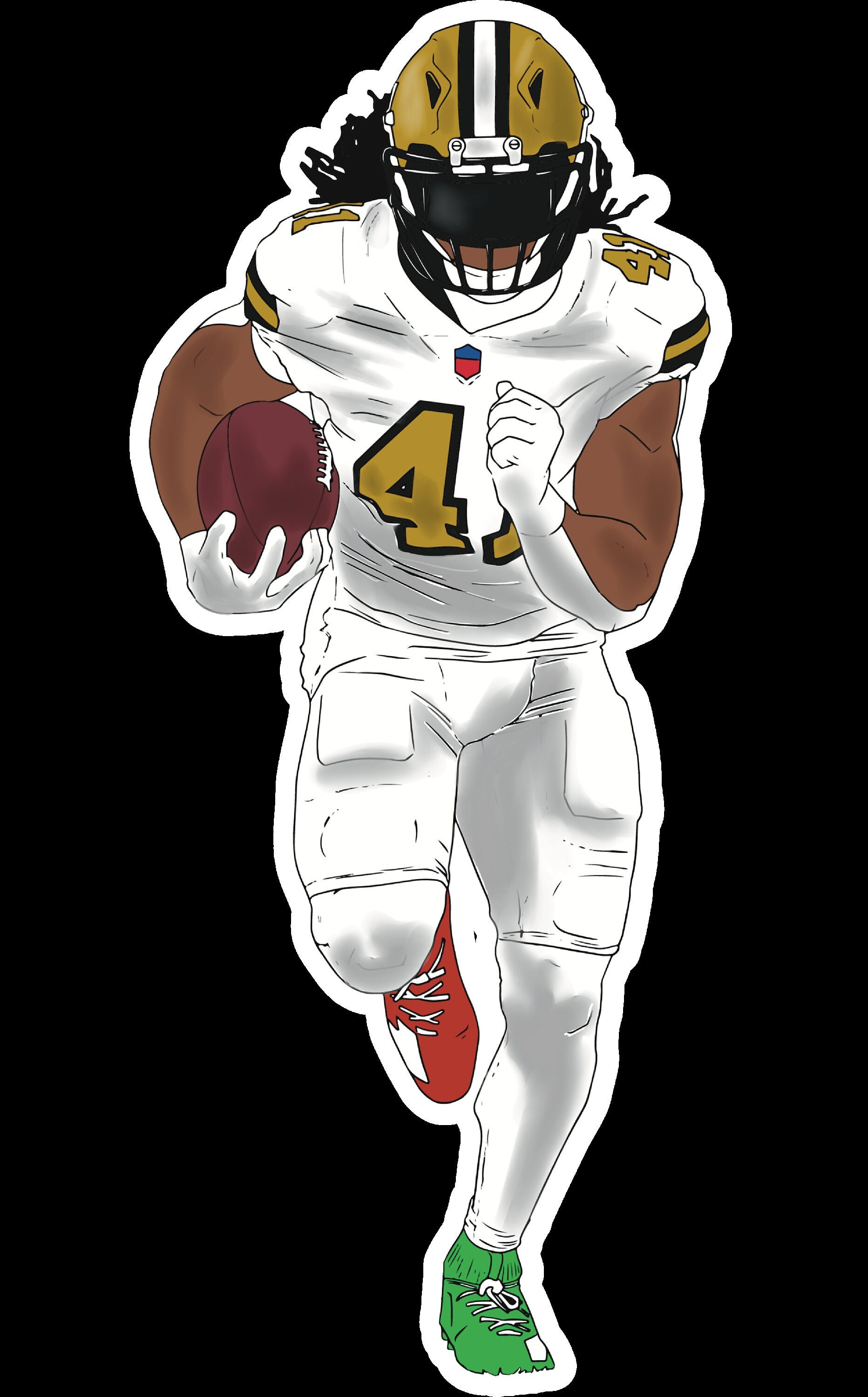 Alvin Kamara christmas Sticker - Etsy