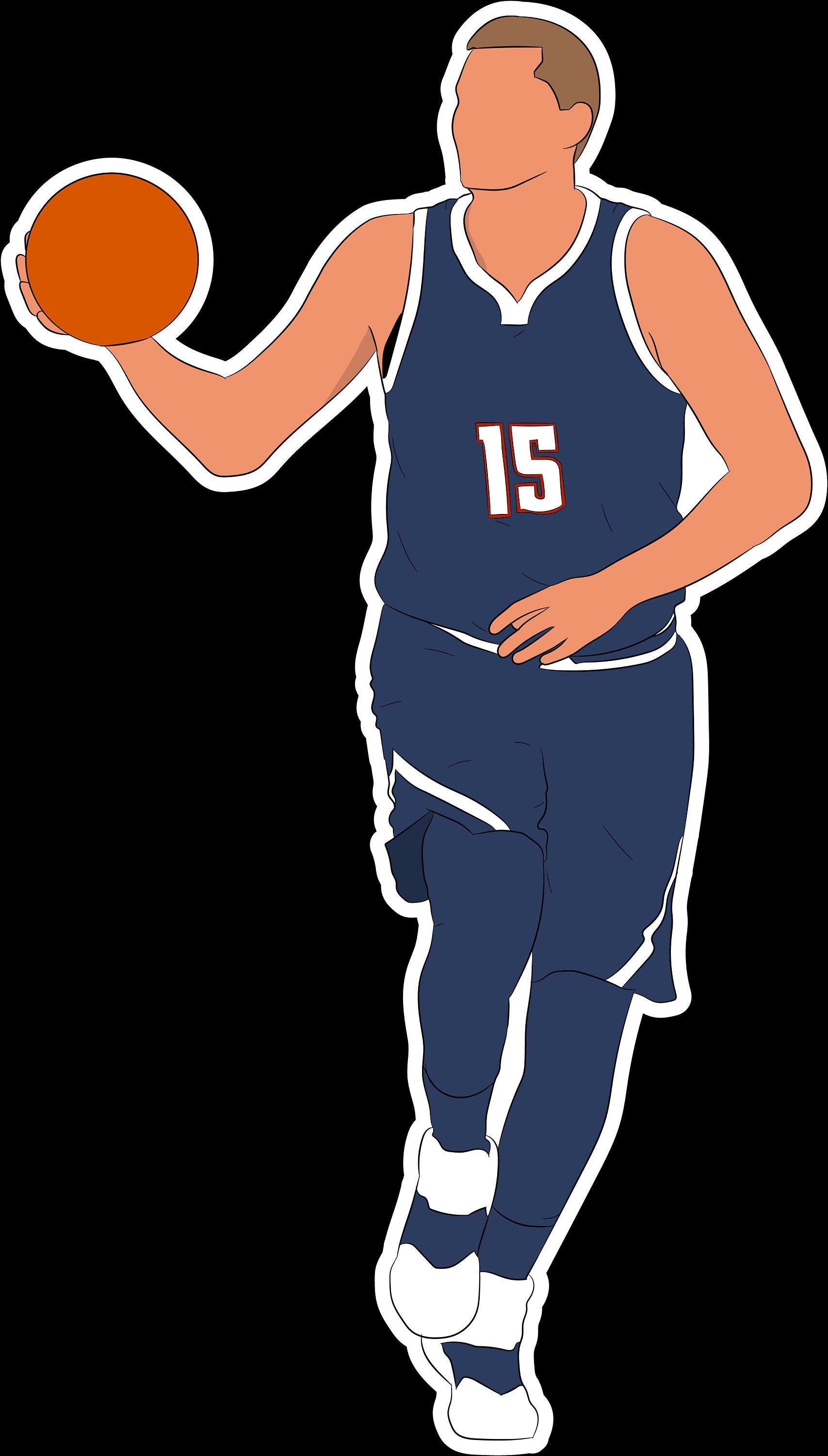 Nikola Jokic joker Sticker | Etsy