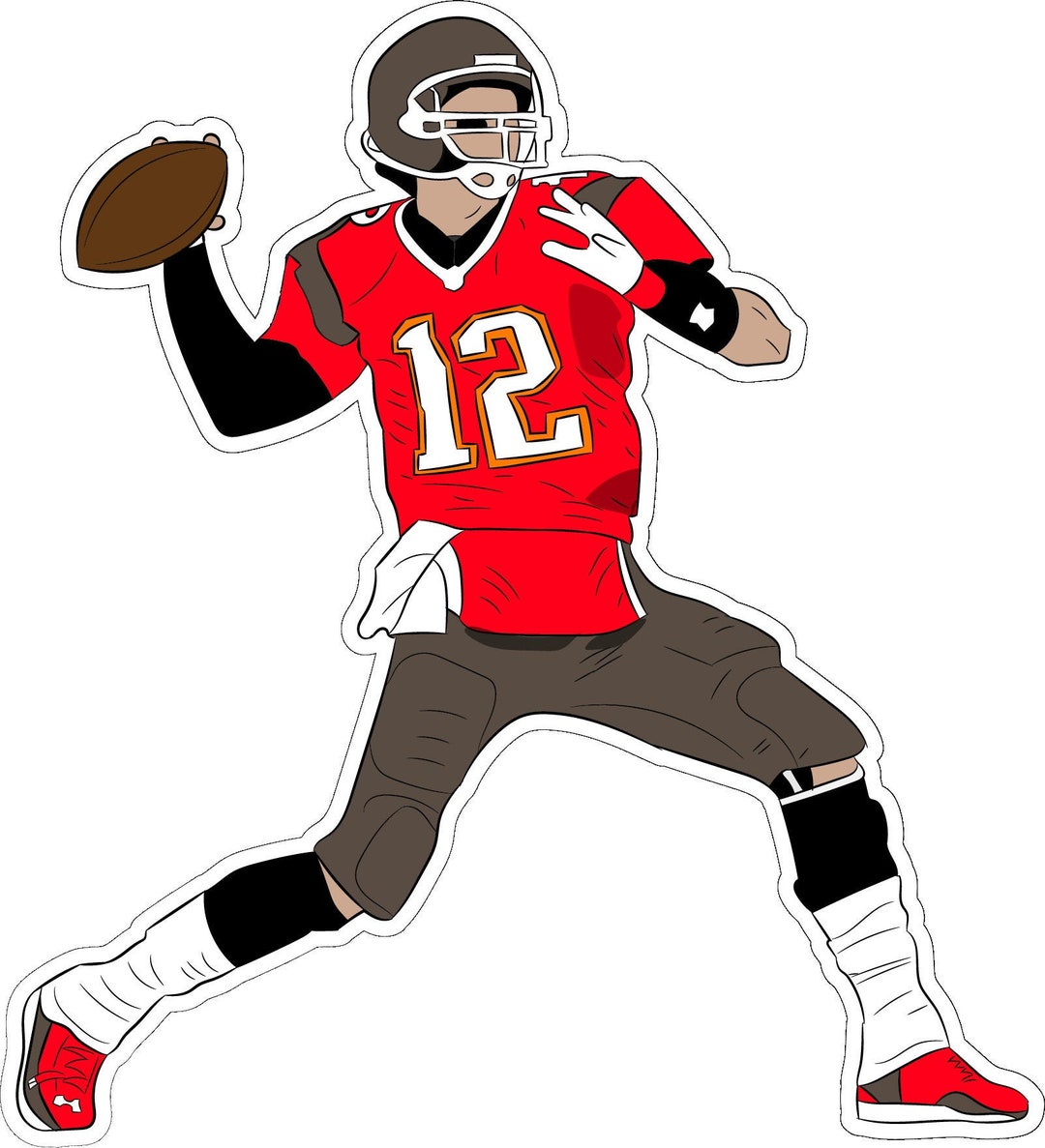 Tom Brady "tampa Tom" Sticker - Etsy