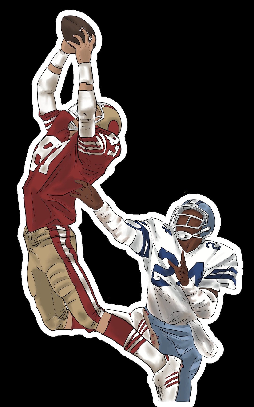 Dwight Clark "the Catch" Sticker - Etsy