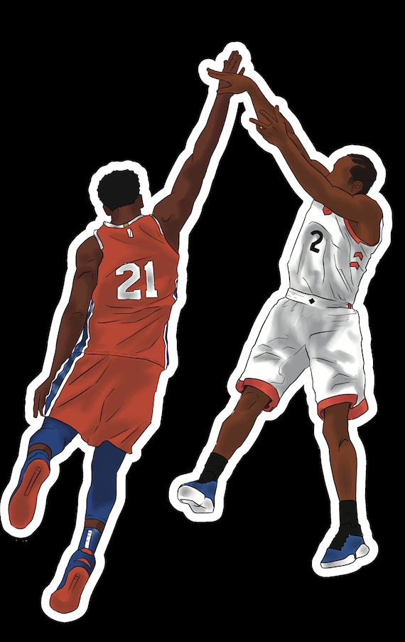 Kawhi Leonard The Shot Sticker | Etsy