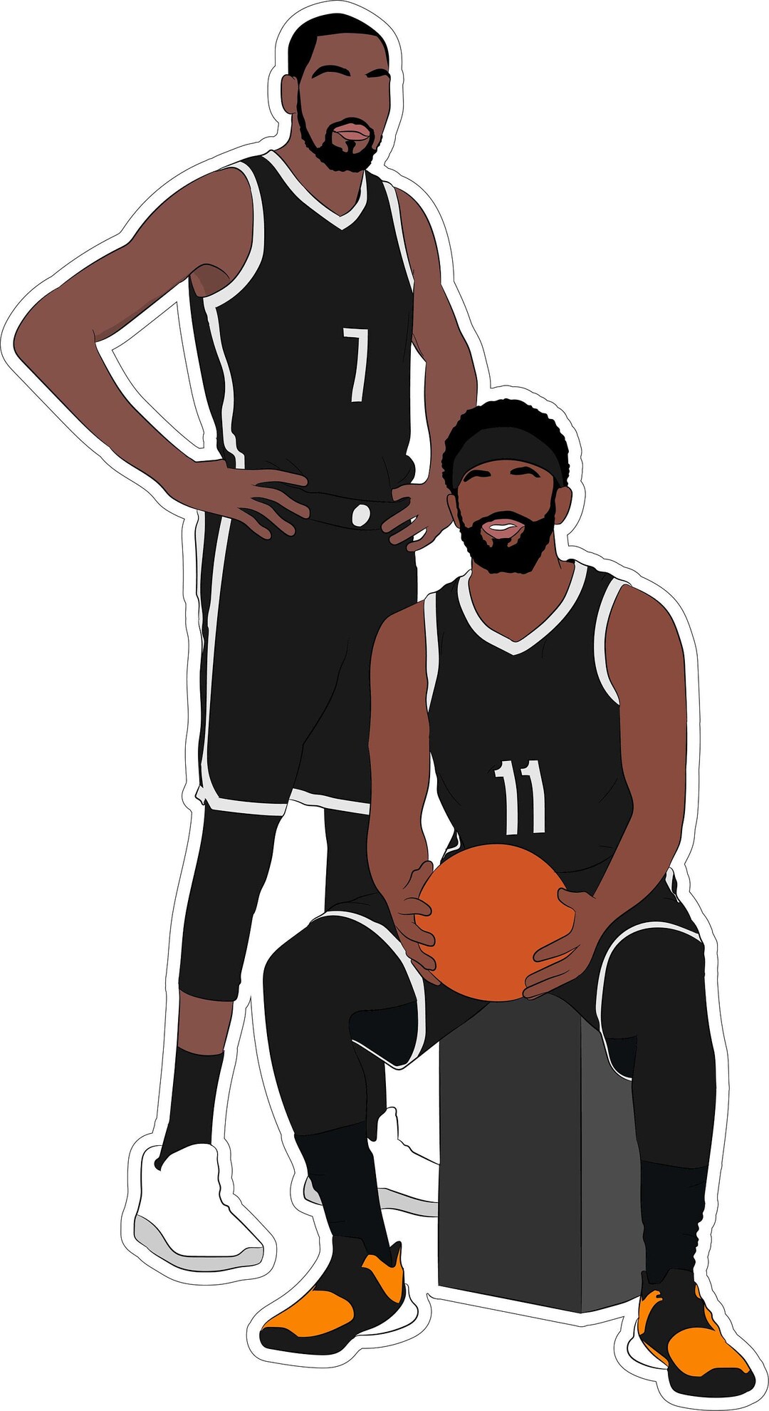 Kyrie Irving & Kevin Durant Sticker - Etsy