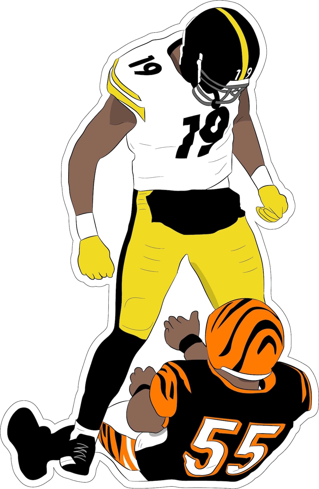 Juju Smith-schuster "hit Stick" Sticker - Etsy