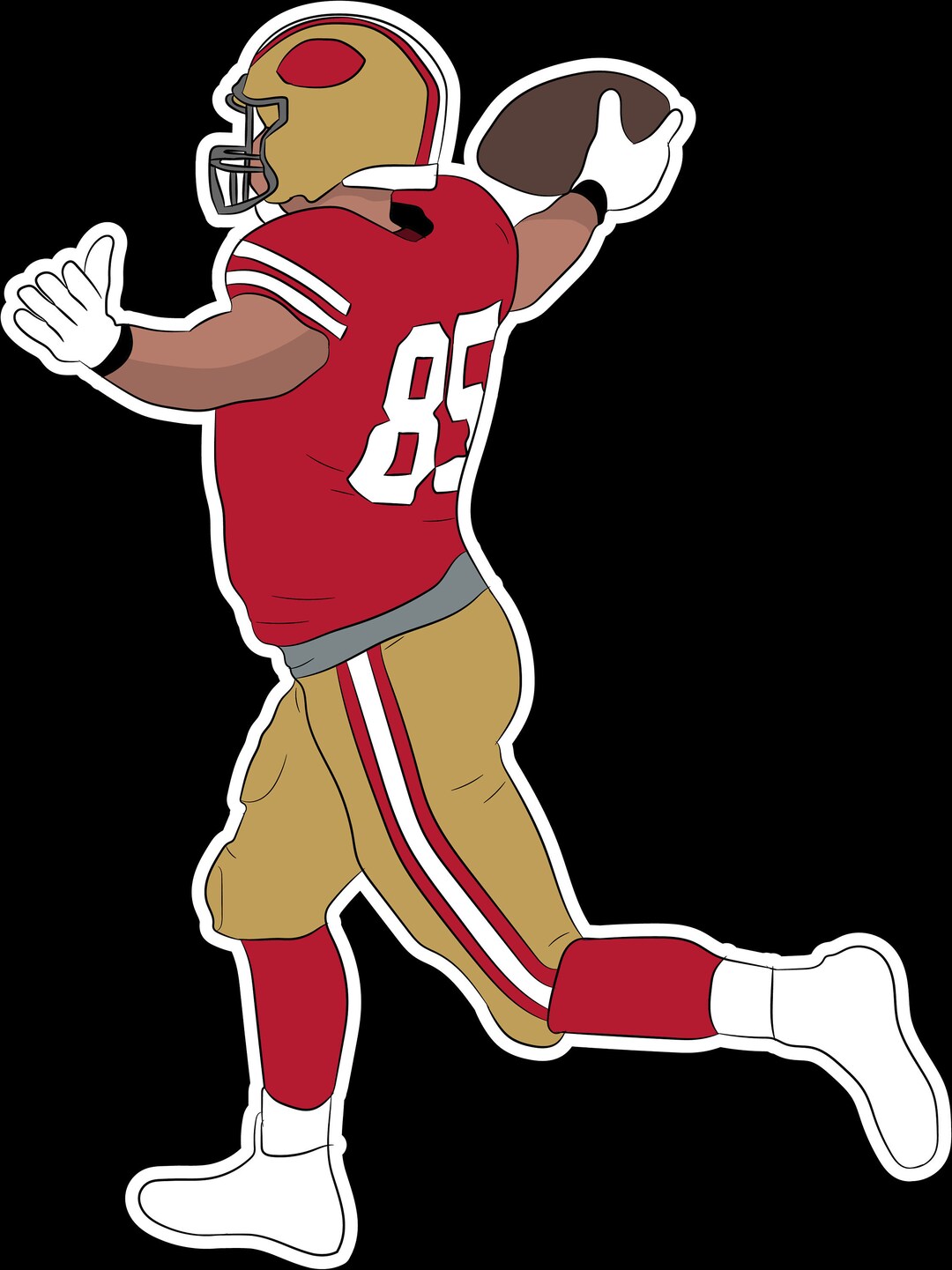 George Kittle "touchdown Machine" Sticker - Etsy