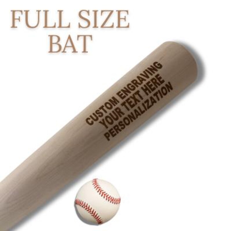 Full Size Baseball Bat Custom Engraved - Etsy