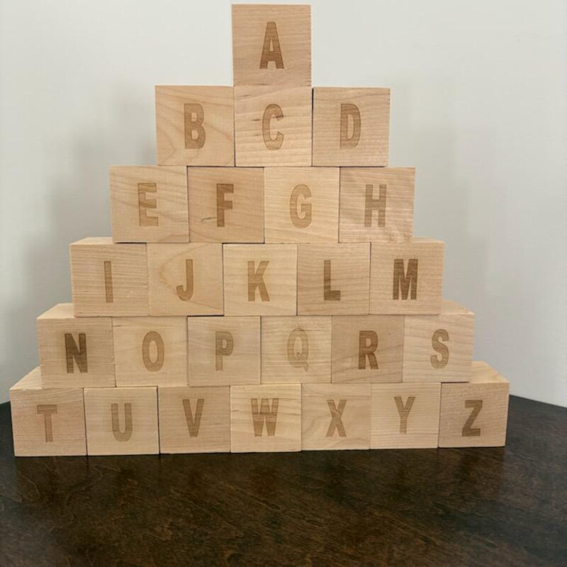 Wood Alphabet - Etsy