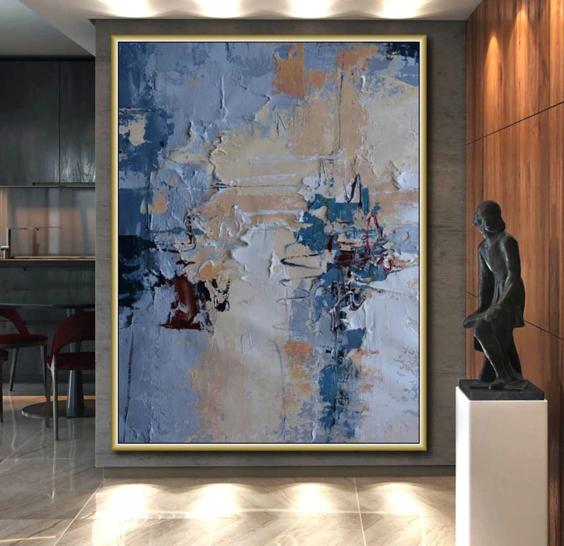 Extra Large Abstract Painting Original Contemporary Canvas - Etsy